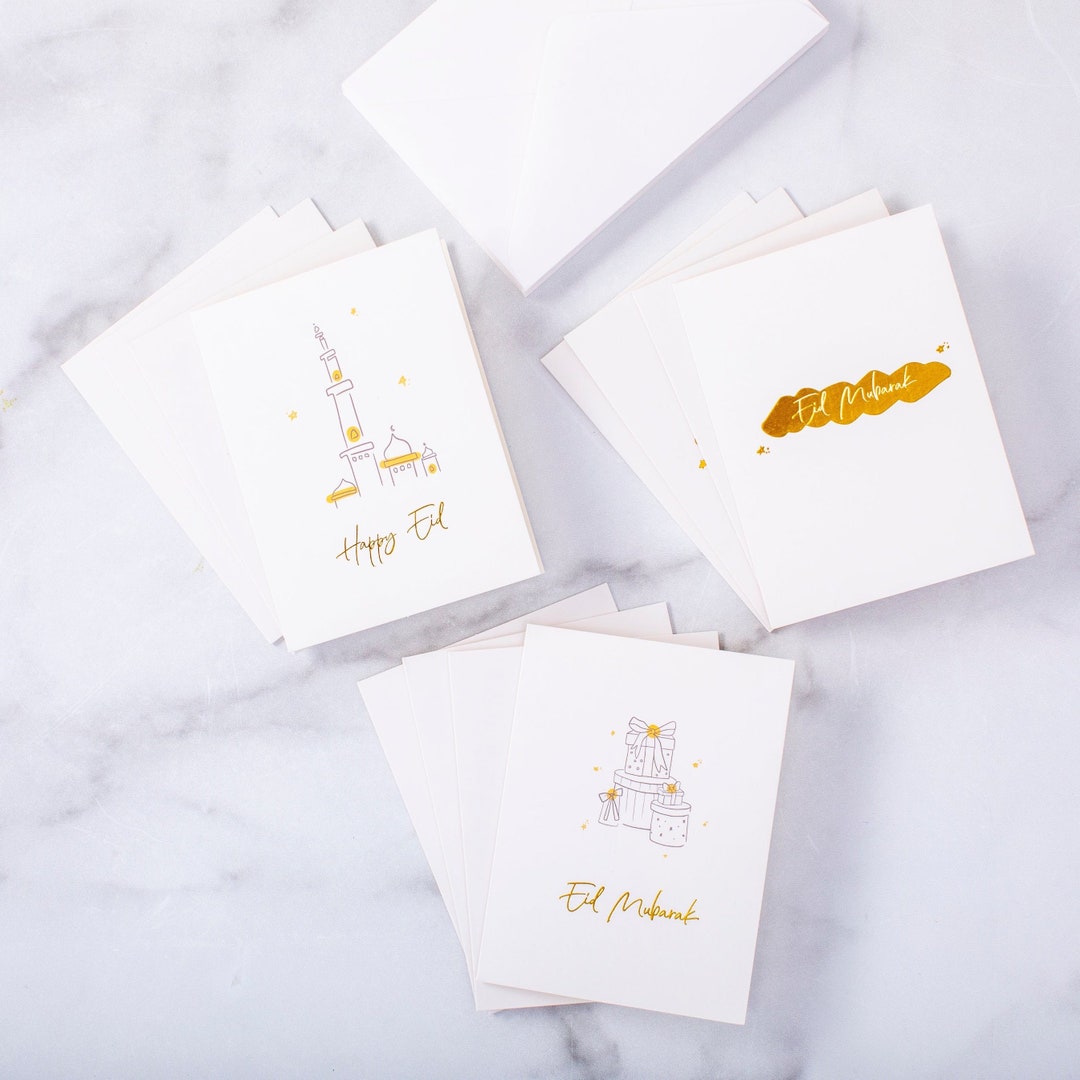 Minimal Eid Cards (set of 12) - Etsy
