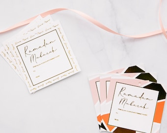 Set of 6 Islamic Gift Tags, Arabic Calligraphy, Islamic Gifts, Ramadan ...