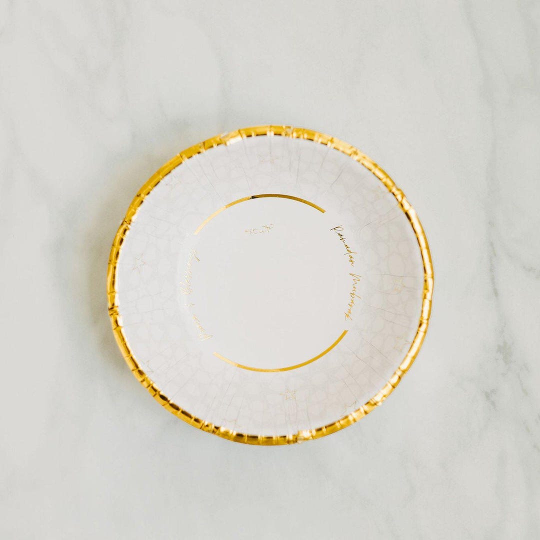 Levant Sky ‘ramadan Mubarak’ Paper Bowls - Etsy