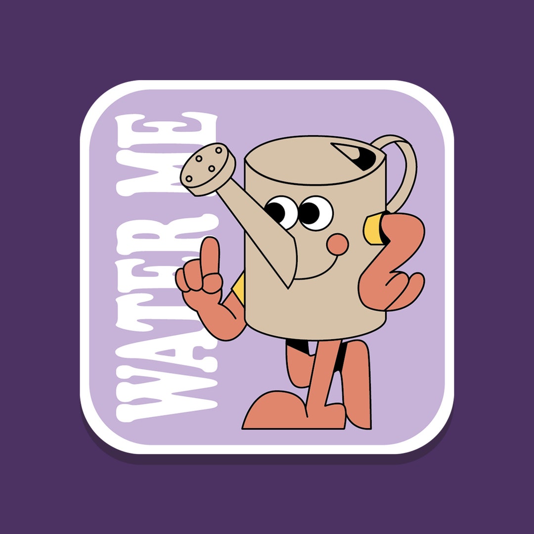 Water Me Plant Sticker | Waterproof Sticker | Plant Sticker | Water ...
