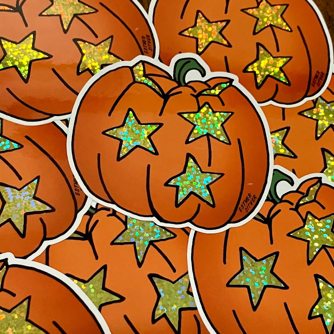 Tennessee Tri-star Flag Sticker | Go Big Orange UT Vols Pumpkin ...