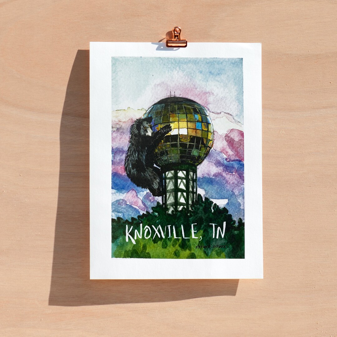 Knox Bear Print 8x10 Sunsphere Souvenir Knoxville, Tennessee ...