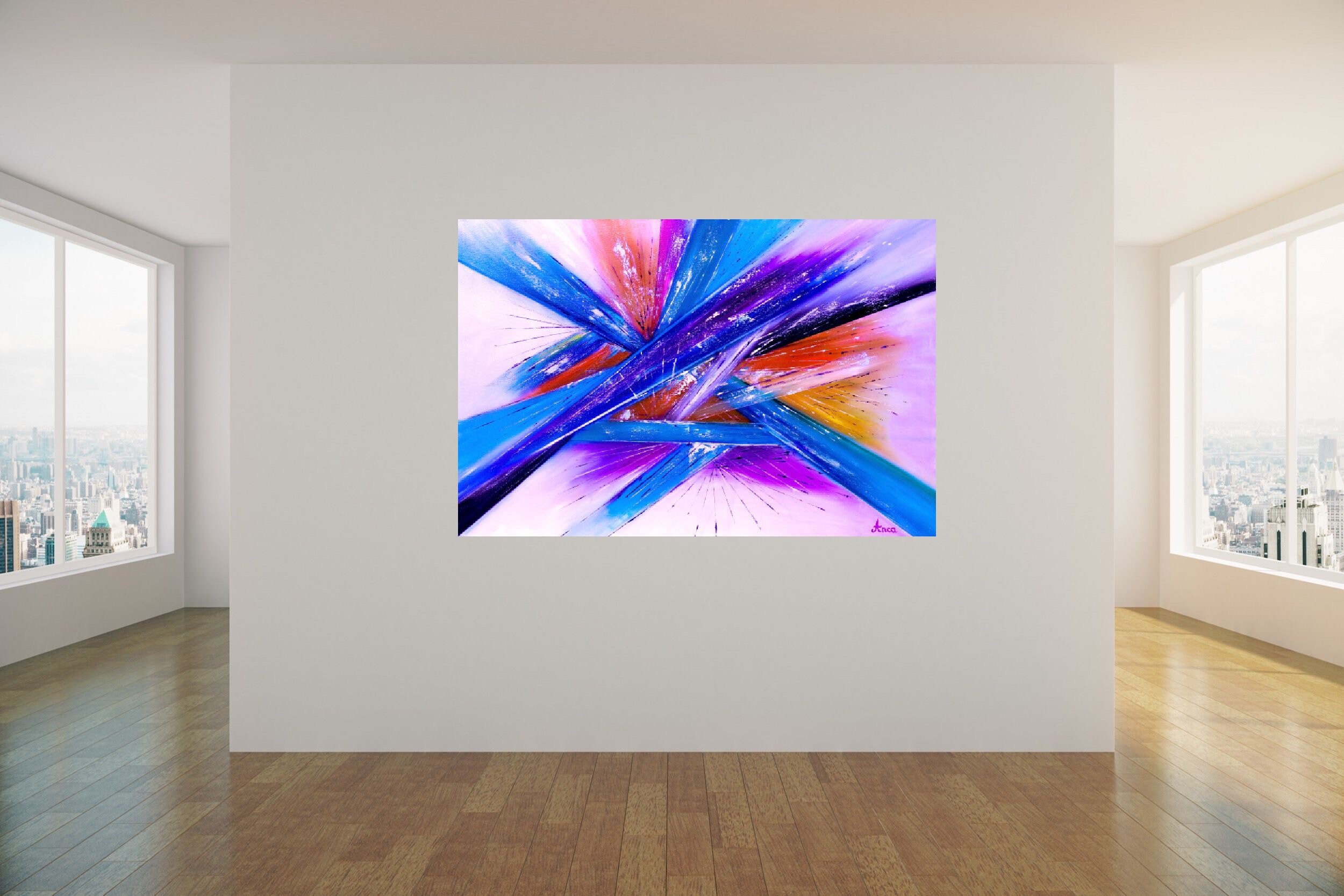 Large Oil Painting Modern Wall Art Paintinglarge Abstract - Etsy