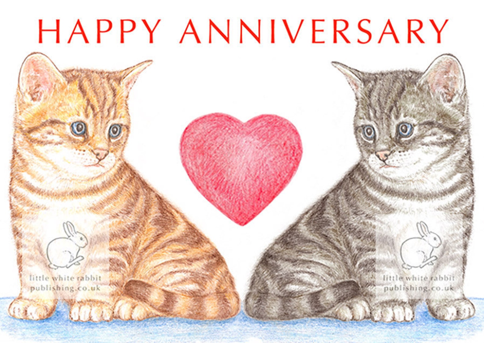 Kittens Anniversary Card | Etsy