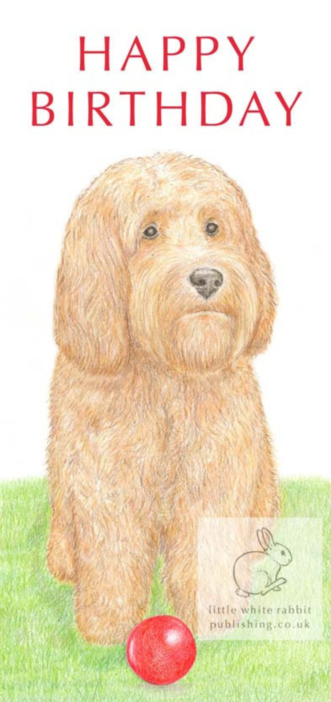 Milo the Cockapoo With His Ball - Birthday Card - Etsy