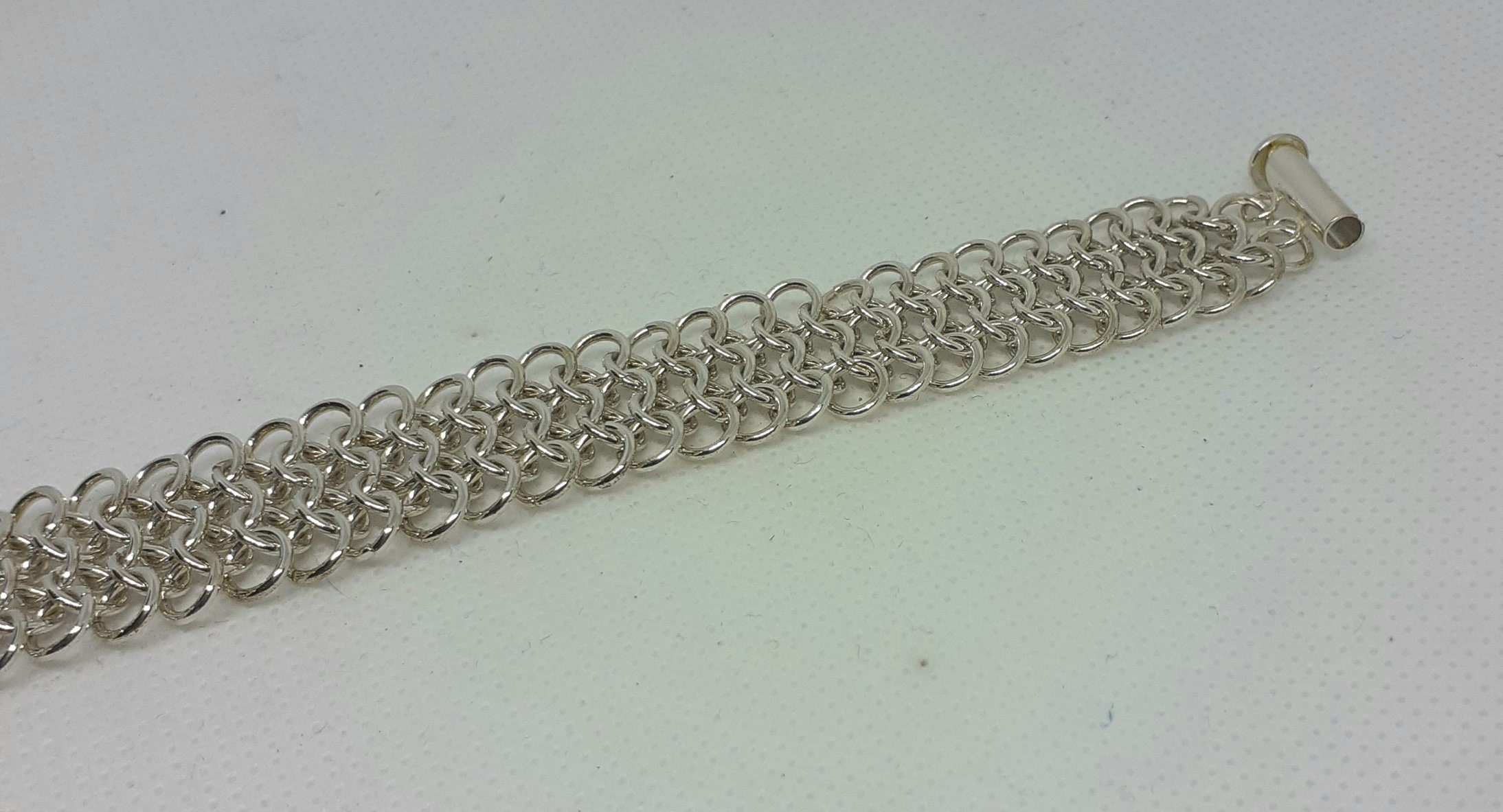 Sterling Silver Chain Maille Bracelet Handmade in Scotland - Etsy