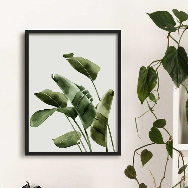 Banana Leaf Print - Etsy