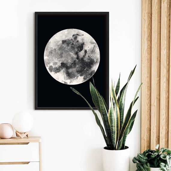 Boho Art Moon