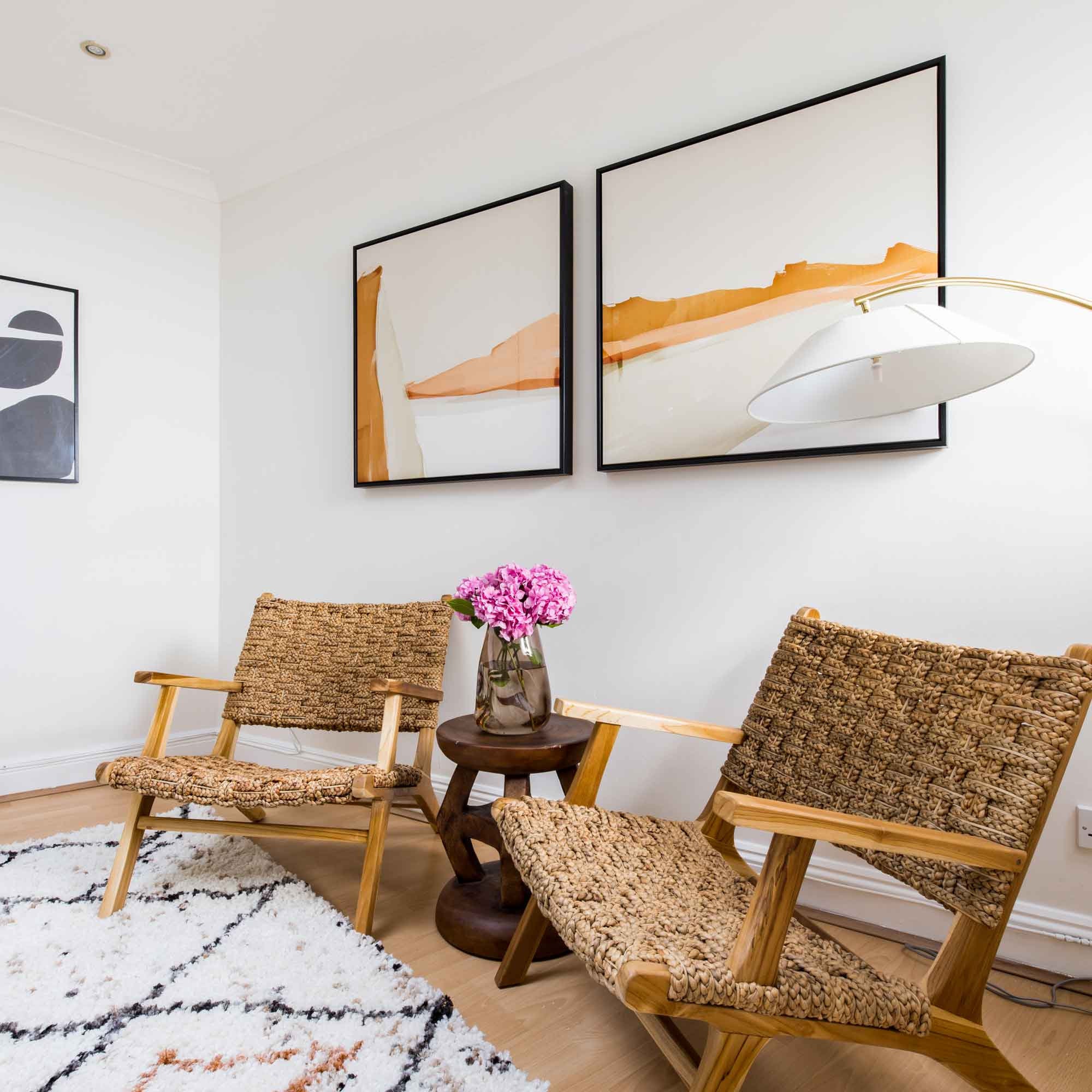 Forever Wandering Abstract Canvas Wall Art Large Framed - Etsy UK