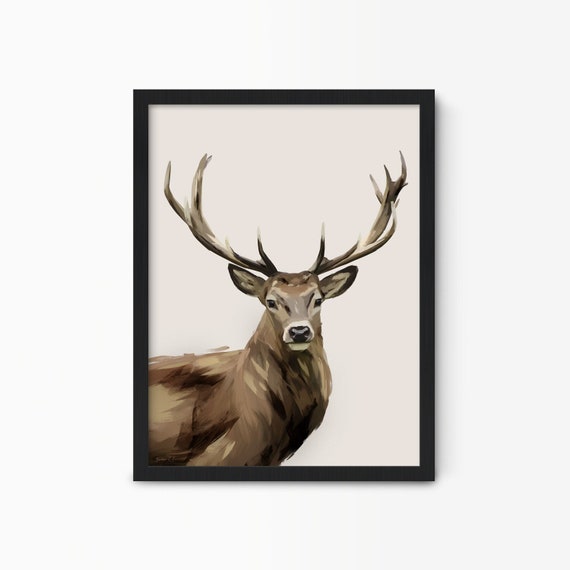 Modern Deer Artwork