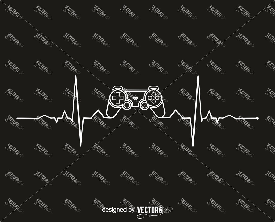 Game Controller Heartbeat, SVG Cut File, Instant Download - Etsy