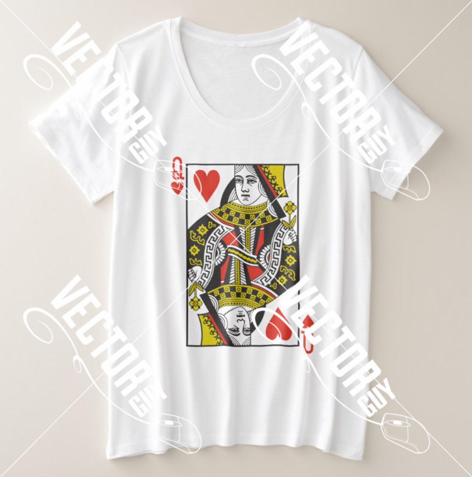Queen of Hearts Playing Cards Cut File SVG Instant - Etsy UK