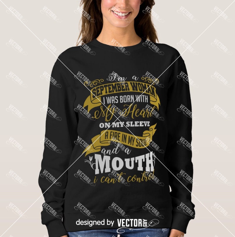 September Woman SVG Cut File Instant Download | Etsy