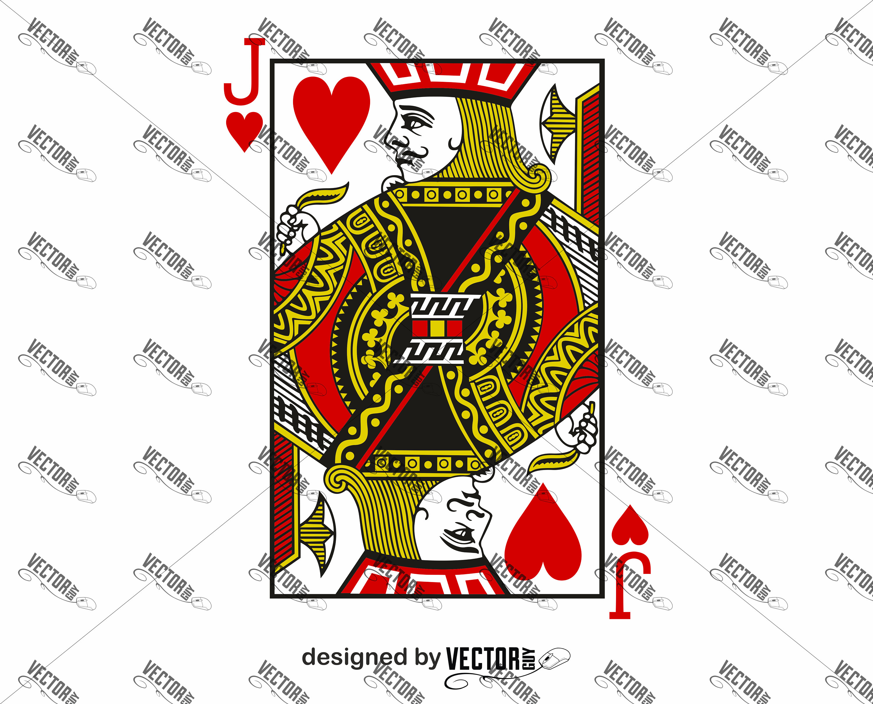 Jack of Hearts Playing Cards SVG Cut File Instant Download - Etsy UK