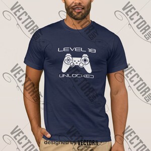 Level 18 Unlocked Birthday Game Controller SVG Cut File, Instant ...