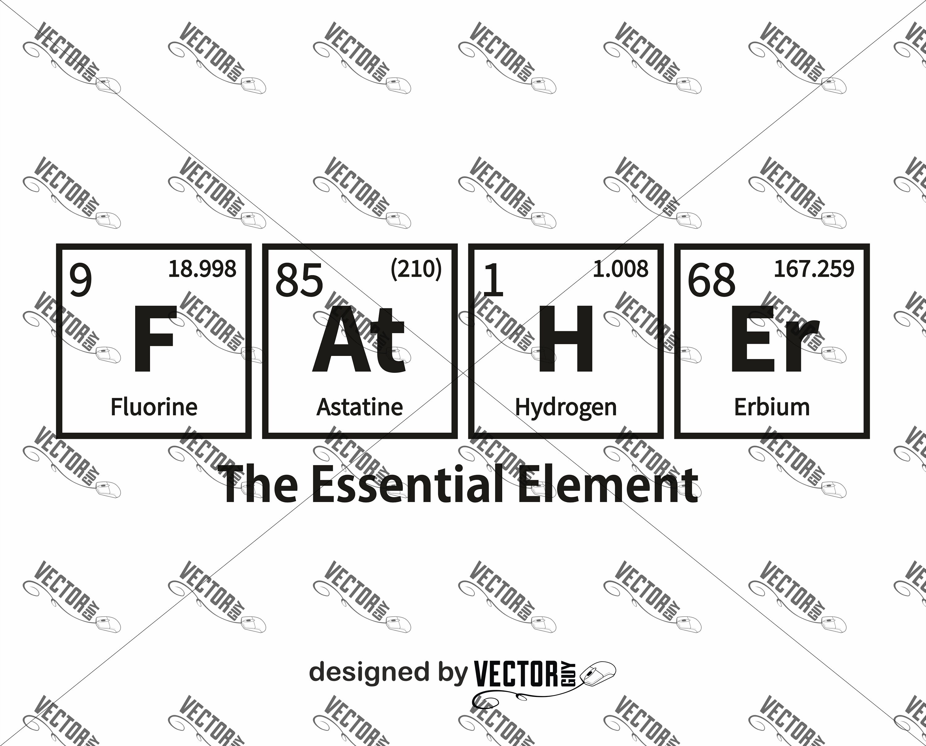 Father the Essential Element Periodic Table SVG Cut File - Etsy