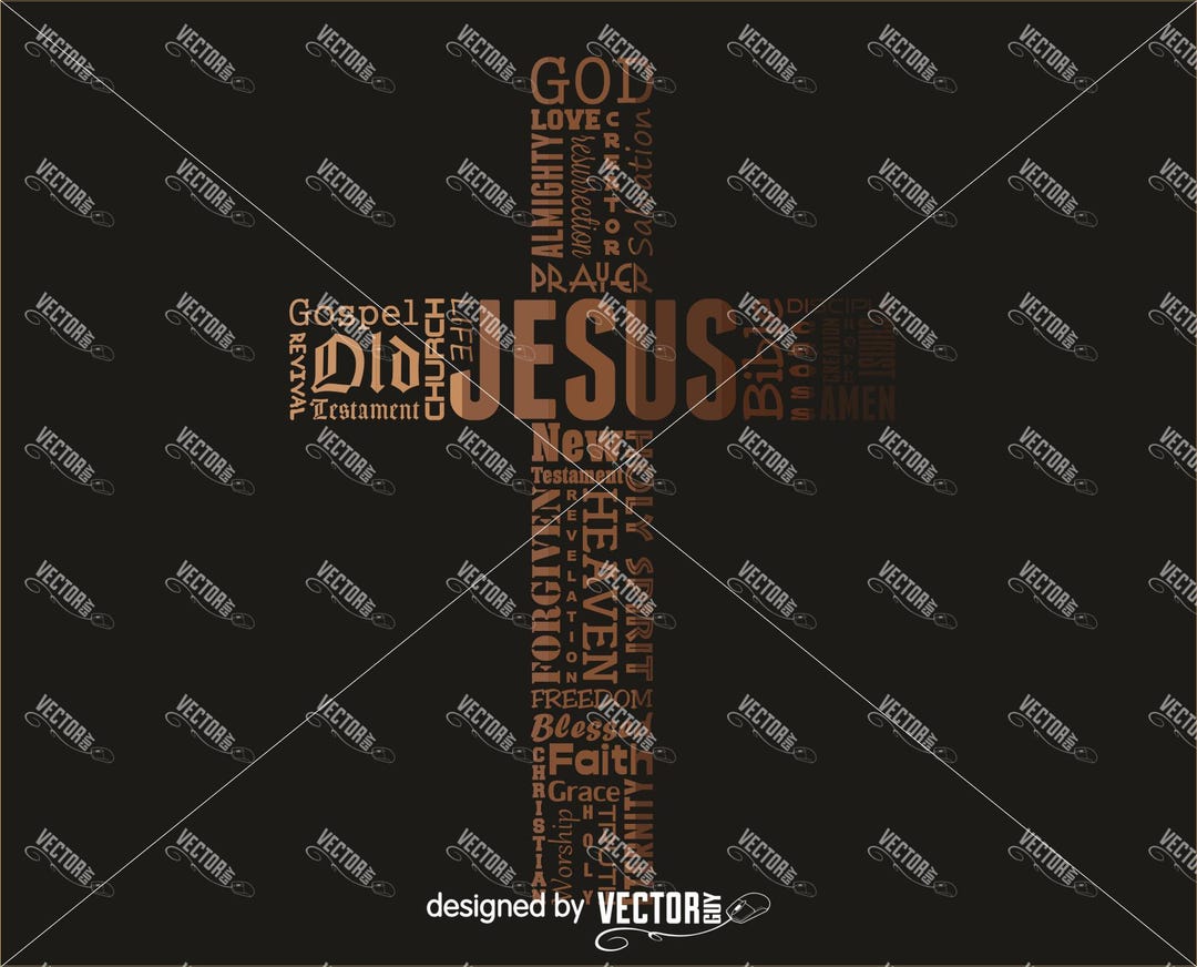 Melanin Christian Word Art Cross, SVG Cut File, Instant Download - Etsy