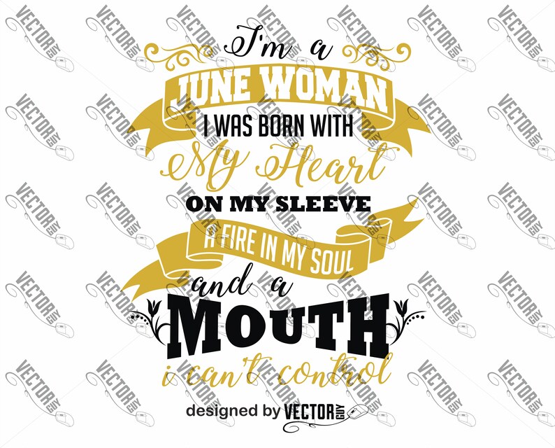 June Woman SVG Cut File Instant Download - Etsy