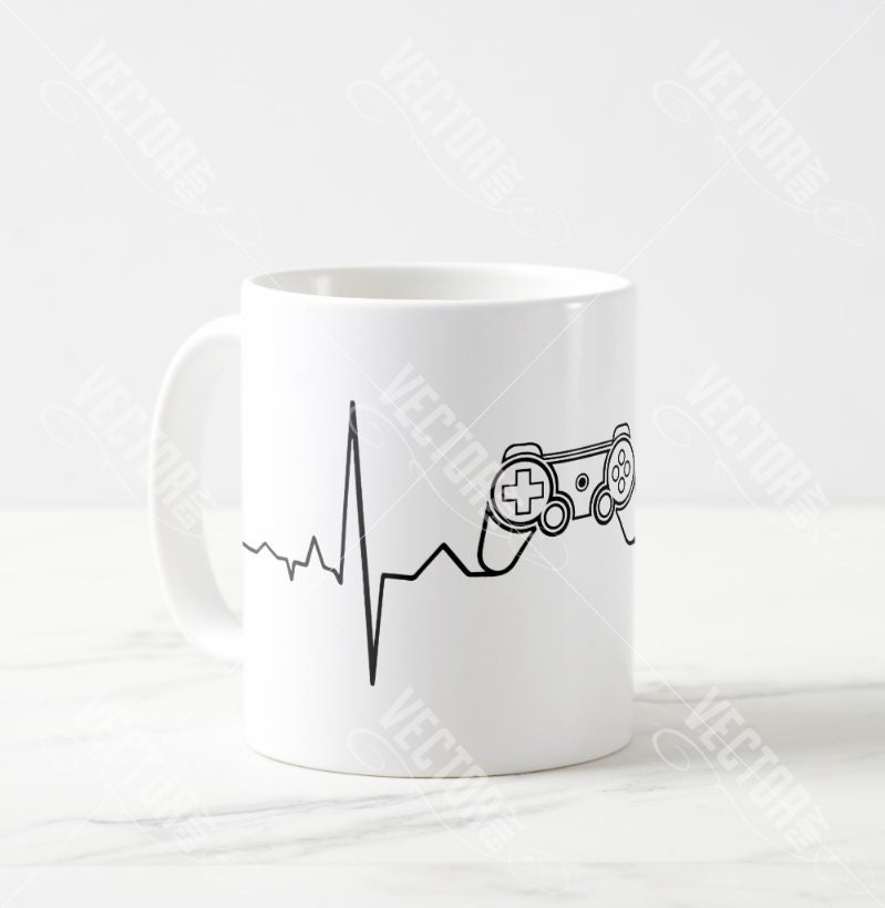 Game Controller Heartbeat SVG Cut File Instant Download - Etsy