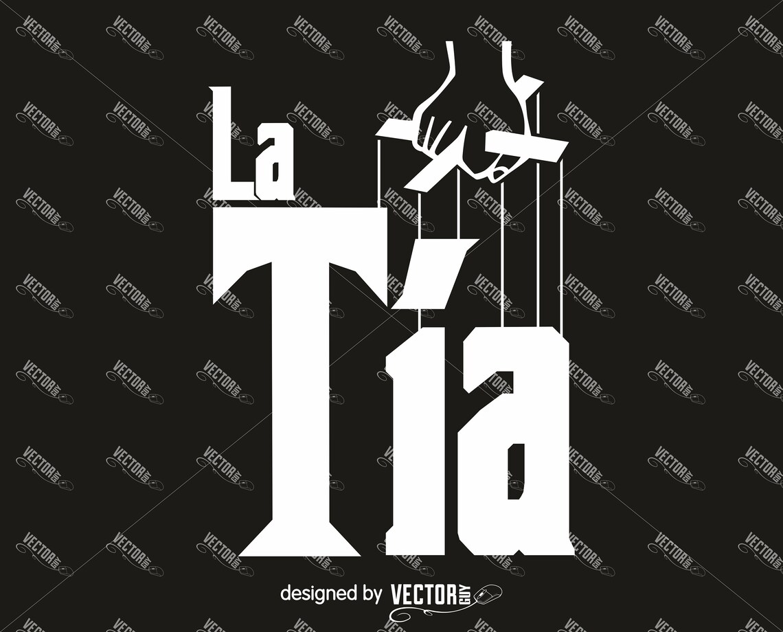 La Tía the Aunt in Spanish SVG Cut File Instant Download | Etsy