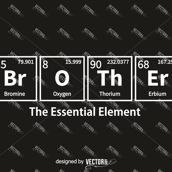 Periodic Table Brother Svg - Etsy