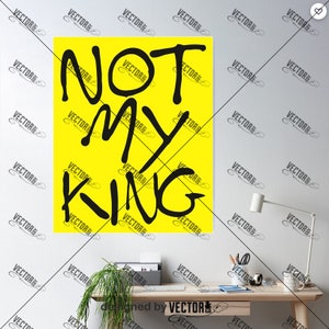 Not My King, Anti-monarchy SVG Cut File, Instant Download - Etsy UK