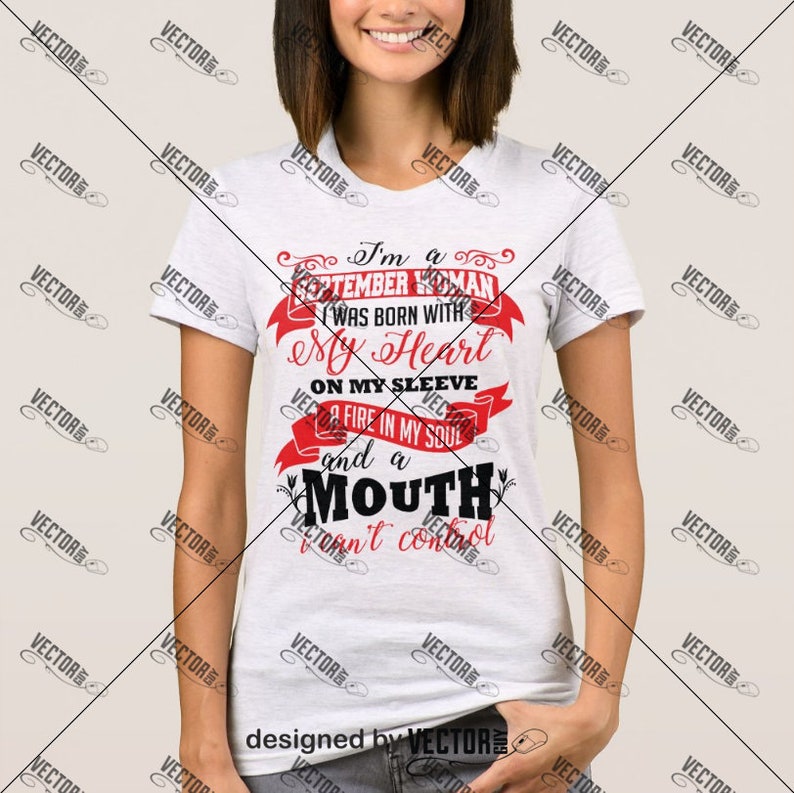 September Woman SVG Cut File Instant Download | Etsy