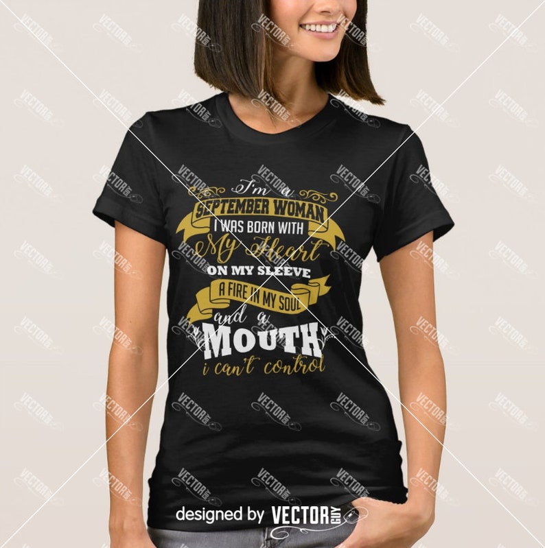 September Woman SVG Cut File Instant Download | Etsy