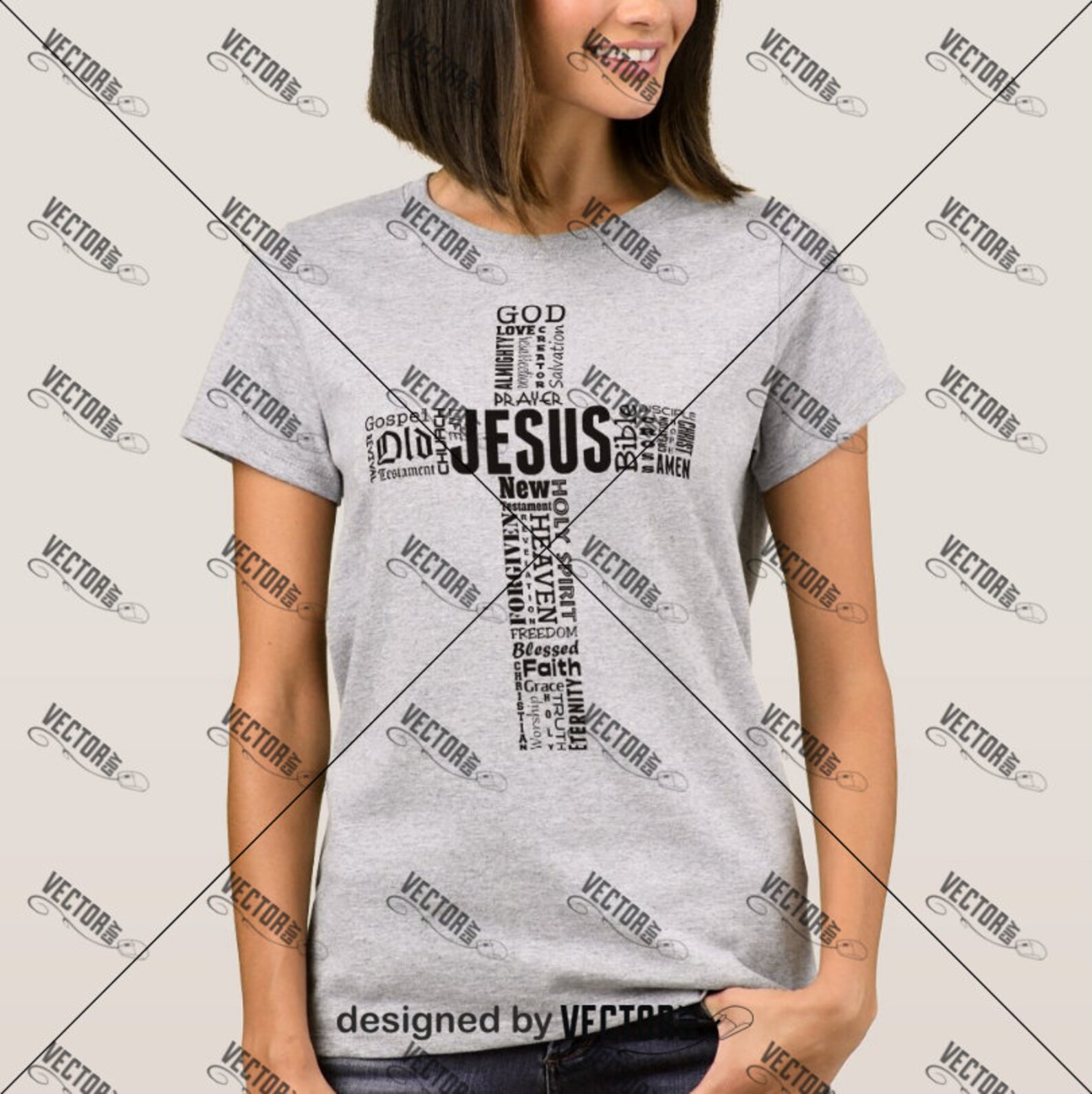 The Cross of Jesus Christ Word Cloud SVG Cut File Instant - Etsy Canada