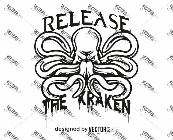Release the Kraken SVG Cut File Instant Download | Etsy UK