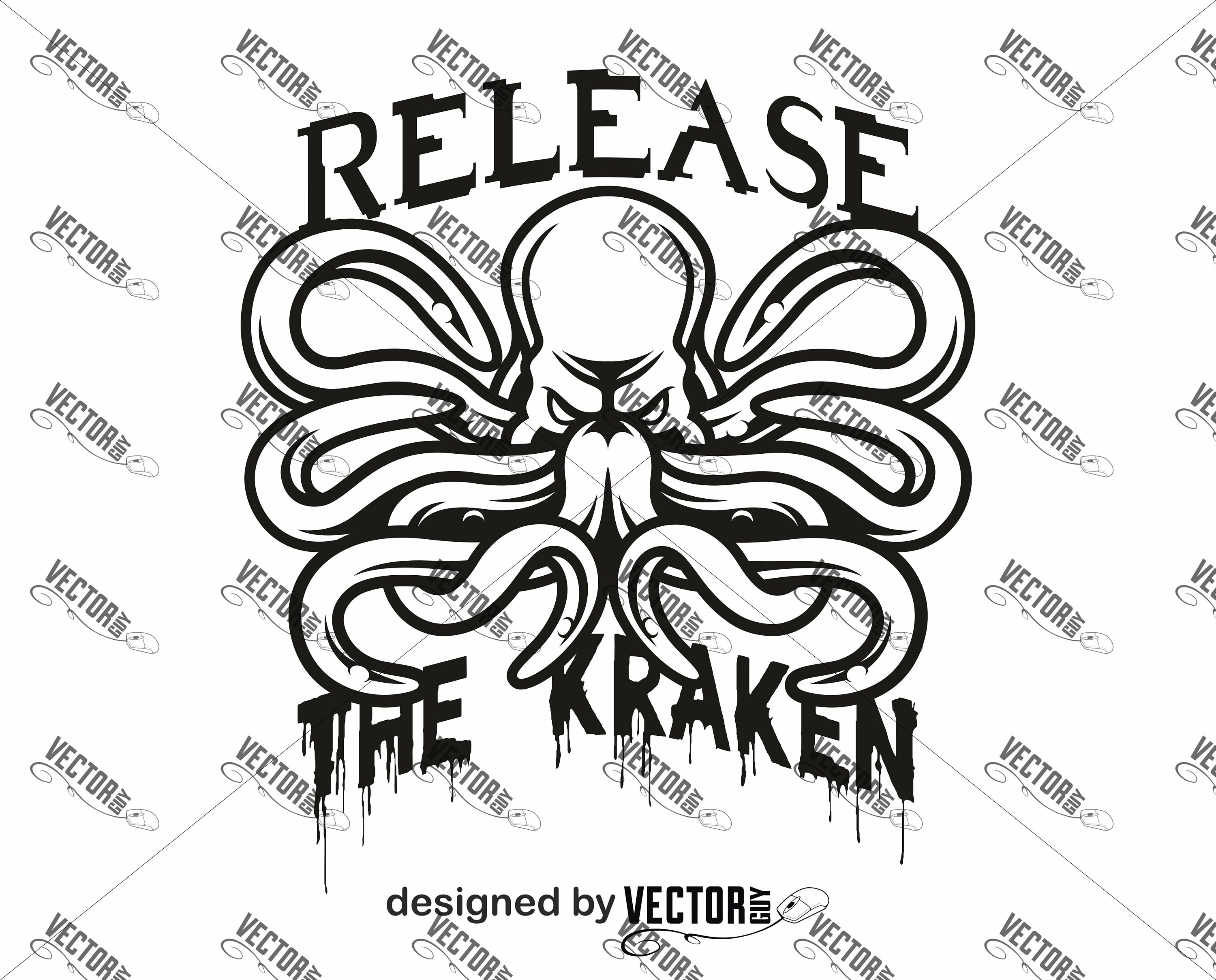 Release the Kraken SVG Cut File Instant Download - Etsy UK