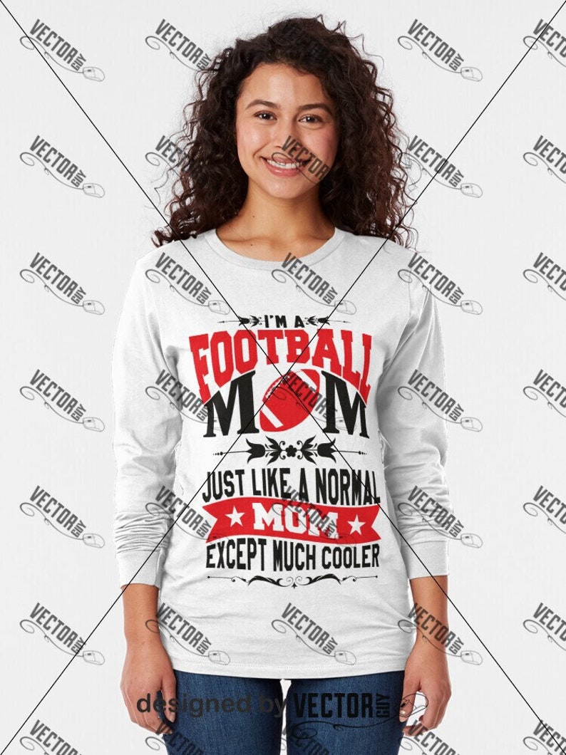 Football Mom SVG Vector File Instant Download - Etsy