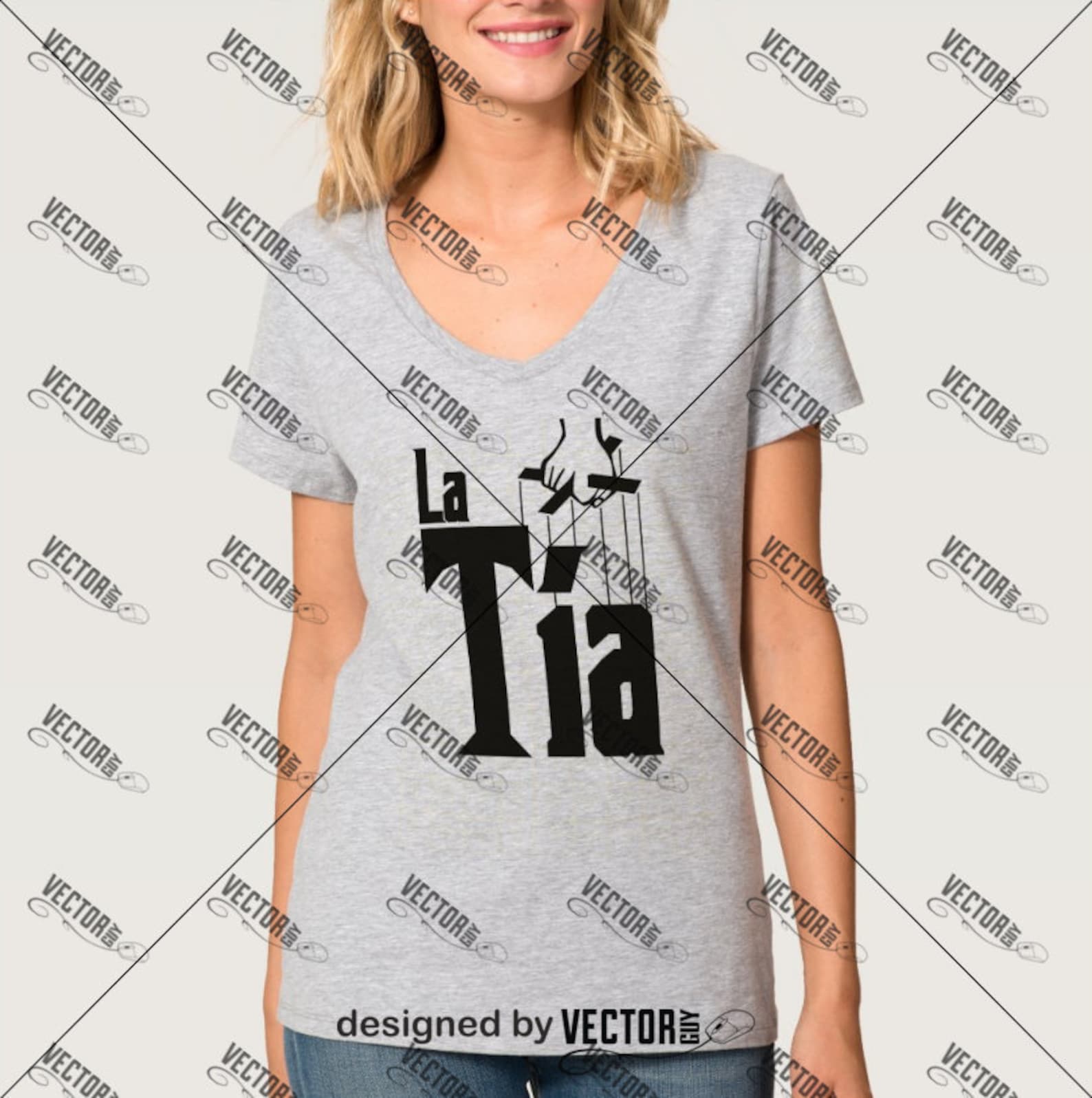 La Tía the Aunt in Spanish SVG Cut File Instant Download | Etsy