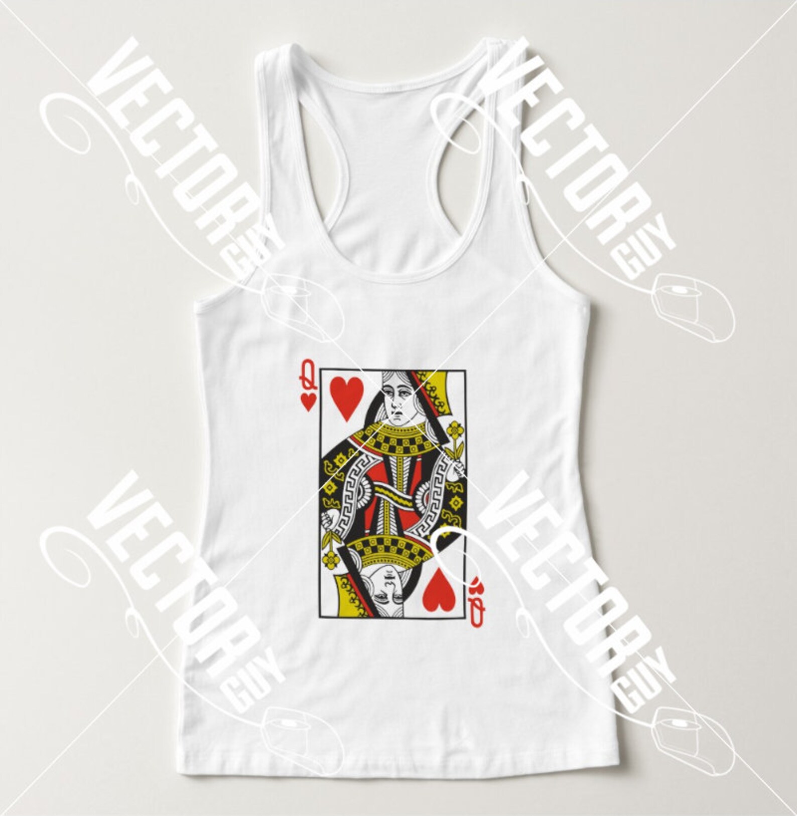 Queen of Hearts Playing Cards Cut File SVG Instant - Etsy UK