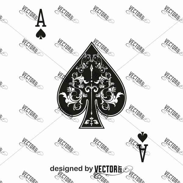 Ace of Spades Svg - Etsy