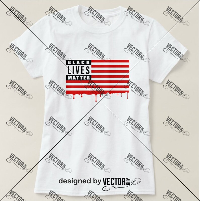 Black Lives Matter Bleeding American Flag SVG Cut File | Etsy