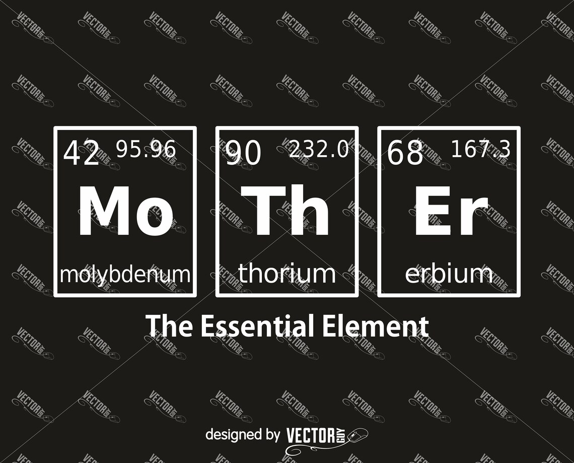 Mother the Essential Element Periodic Table SVG Cut File | Etsy