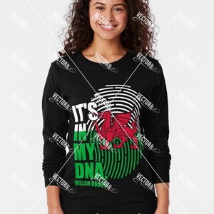 It's in My DNA Welsh Roots, Wales SVG Cut File, Instant Download - Etsy