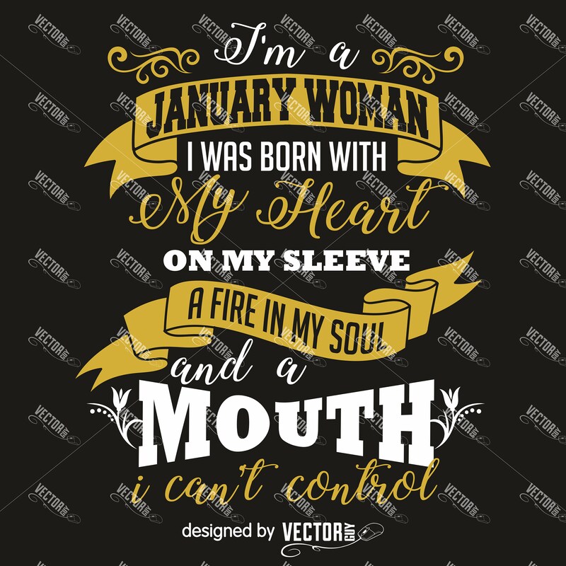 January Girl Svg - Etsy