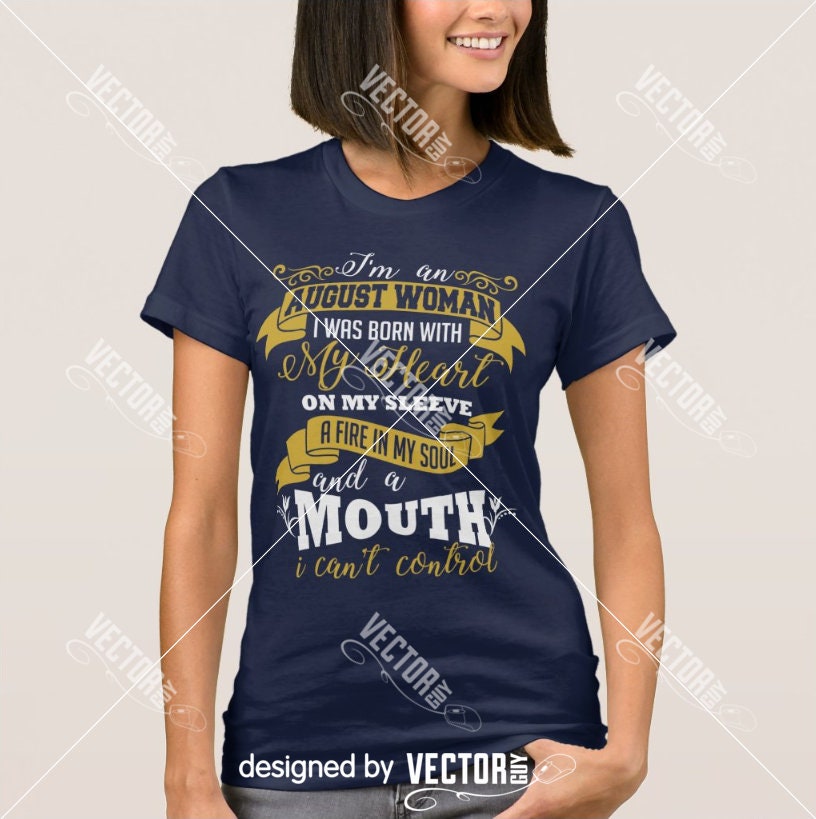 August Woman SVG Cut File Instant Download | Etsy