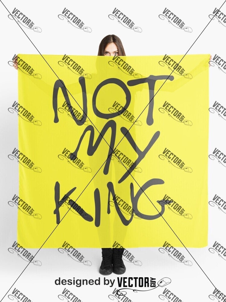 Not My King Anti-monarchy SVG Cut File Instant Download - Etsy UK