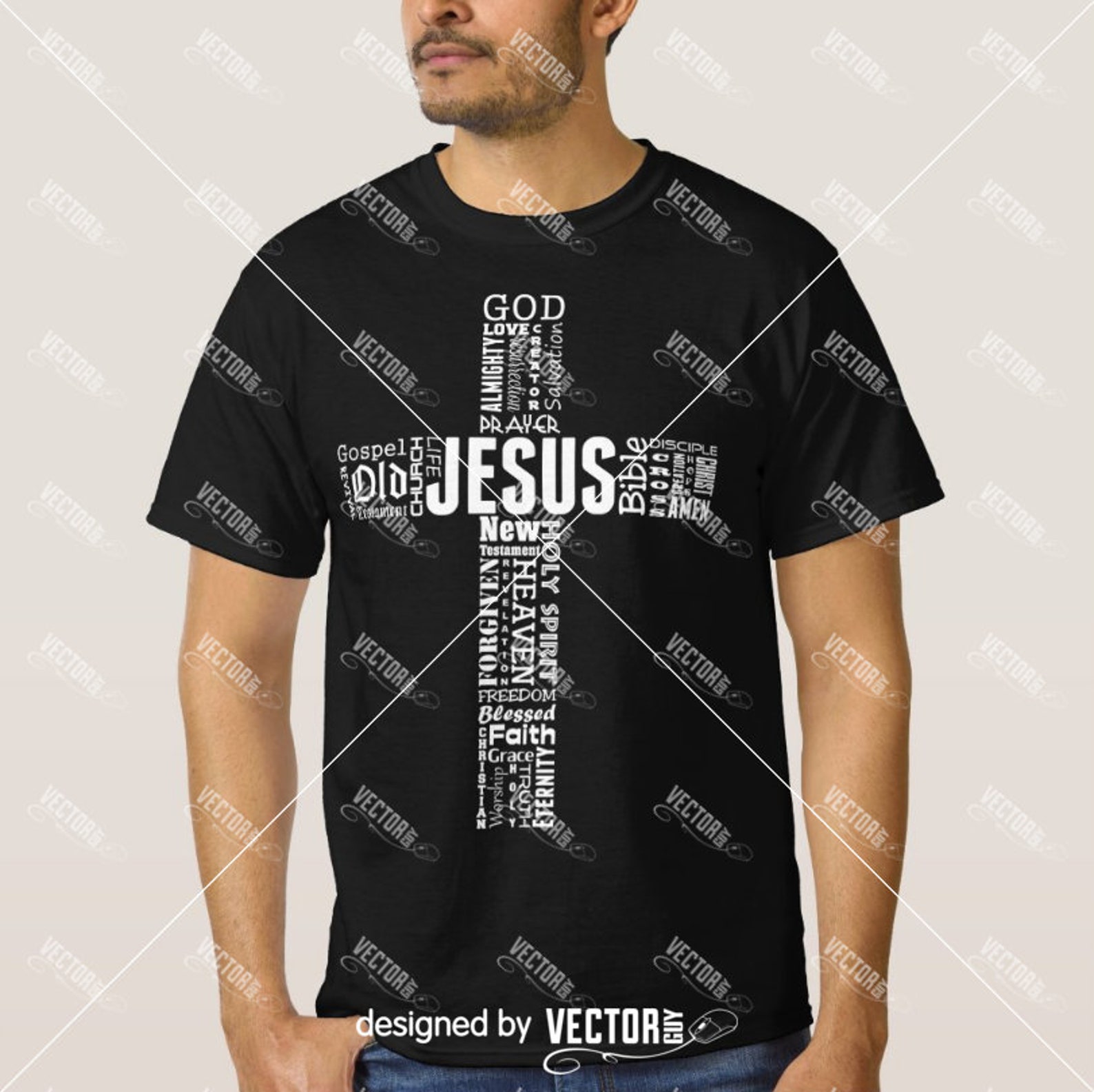 The Cross of Jesus Christ Word Cloud SVG Cut File Instant - Etsy Canada