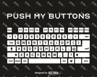 keyboard font svg cut files letters alphabet keyboard digital printable ...