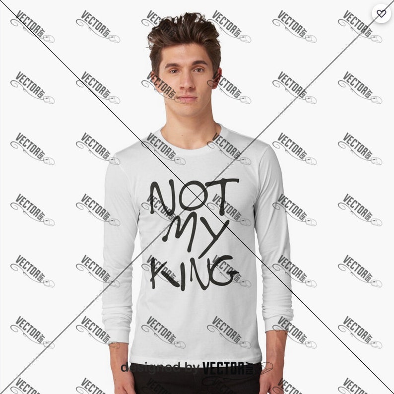 Not My King Anti-monarchy SVG Cut File Instant Download - Etsy UK