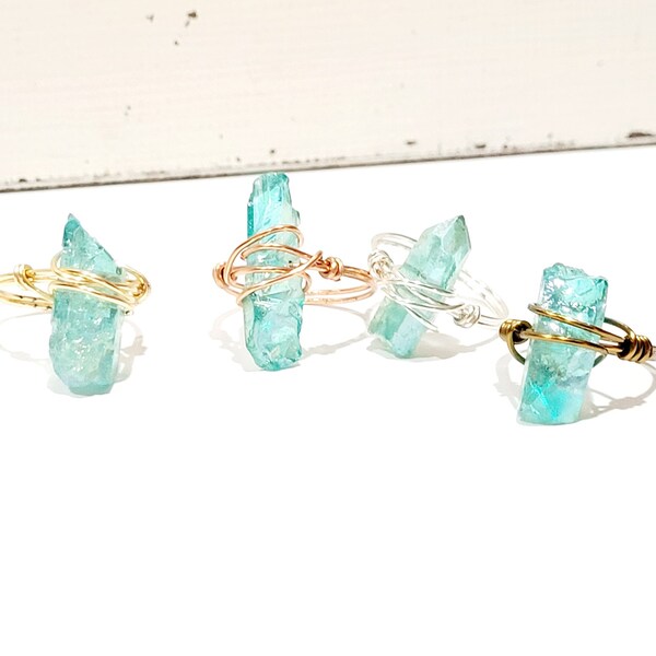 Crystal Point Ring - Etsy