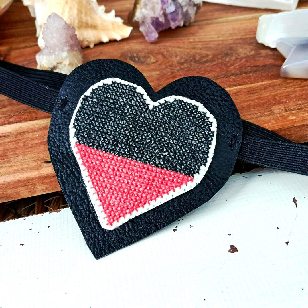 OOAK Heart Eye Patch, Adjustable Costume Accessory, Statement Vision ...