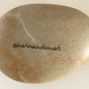 Cute Hand Painted Kid on Beach Stone With Inspirational Quote, Personal ...