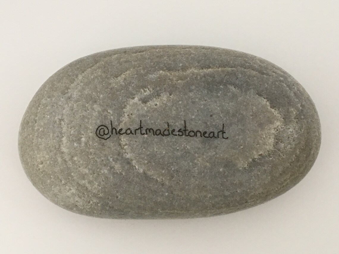 Cute Hand Painted Kids on Beach Stone With Inspirational Quote ...