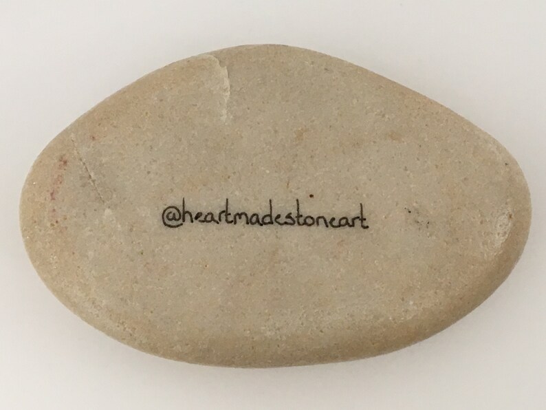 Cute Hand Painted Kid on Beach Stone With Inspirational Quote | Etsy