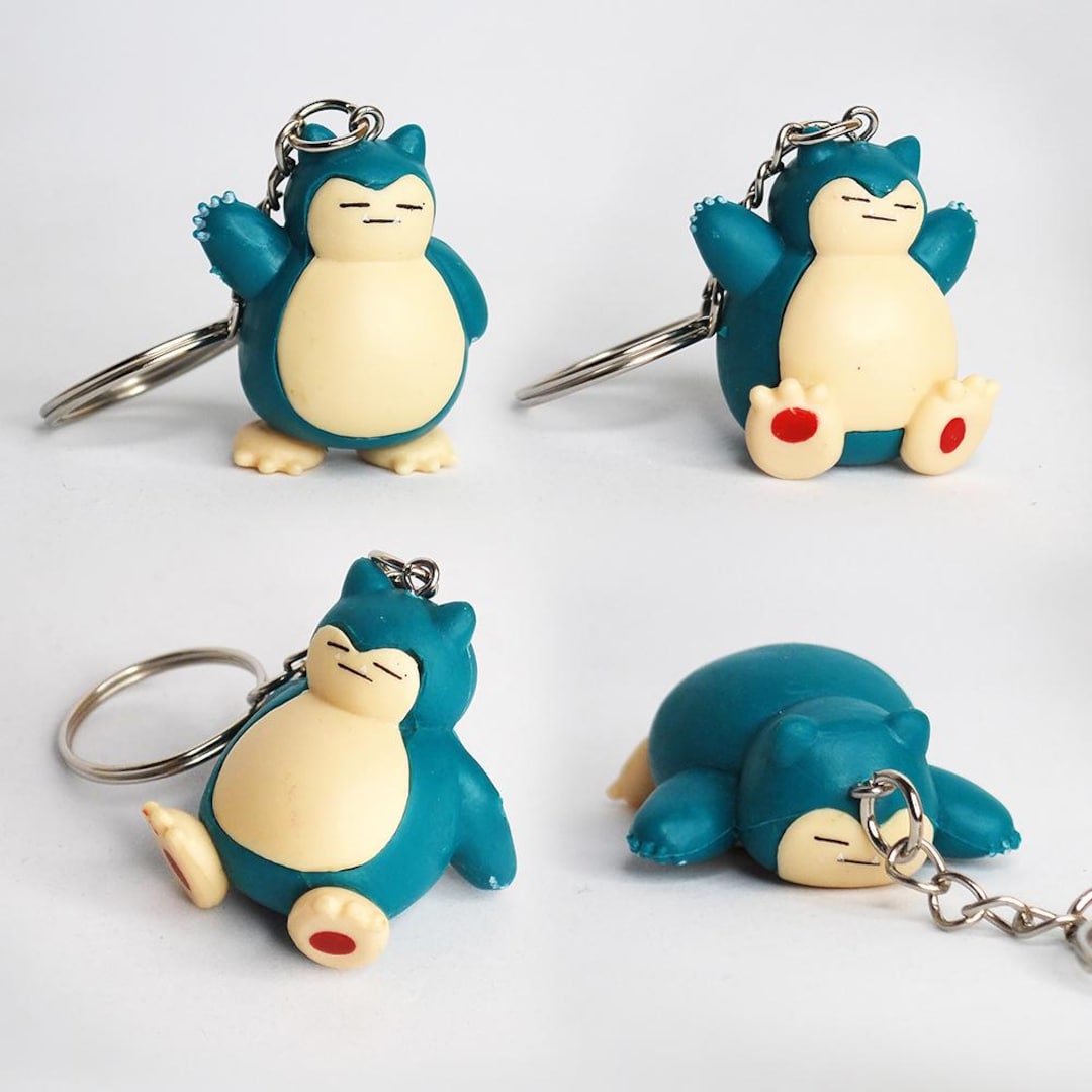 Handmade Snorlax Keychain - Etsy
